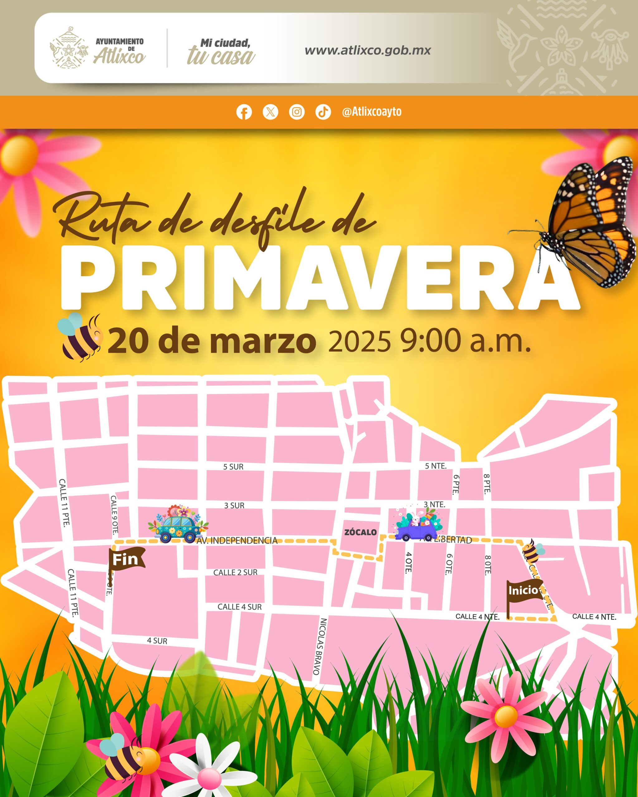 Listos para el desfile de primavera en Atlixco: conoce la ruta - Así lo ...